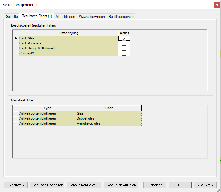 Resultaten Filters | Matrix Knowledge Base